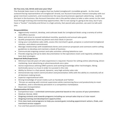 Sales & Marketing Tasks carried out | DOCX