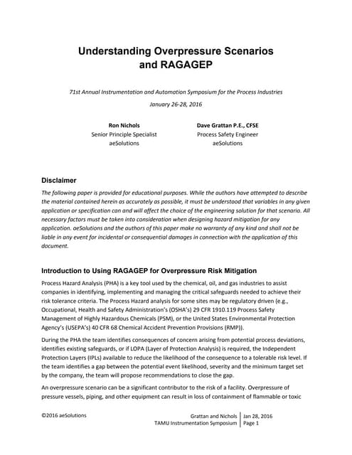 Relief System Design Guide Table of Contents | PDF | Mechanical and ...
