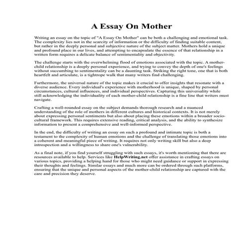 Essay On My Mother.pdf