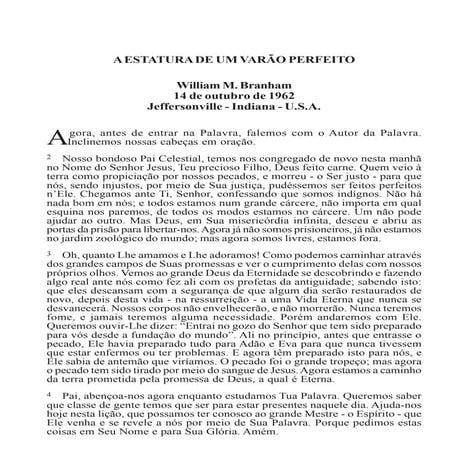 A estatura de um varão perfeito | PDF