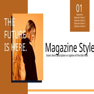 ppt magazine style presentation template | PPTX