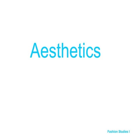 Aesthetics ppt | PDF