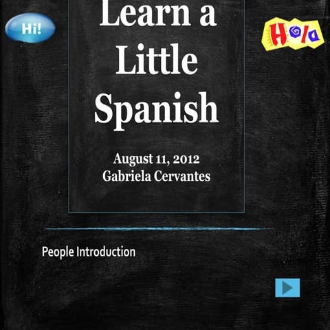 Spanish greetings | PPT