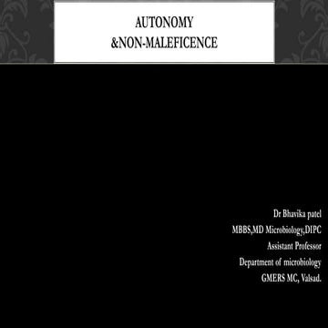 AETCOM DR BHAVIKA.pptx (Autonomy &Non-maleficence) | PPTX