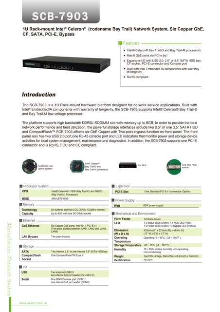Aewin network security appliance network management platform_scb7982 | PDF