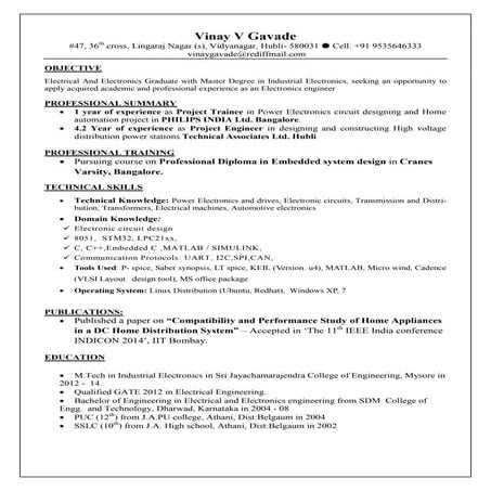 Vinay_Gavade_resume_-_ | PDF