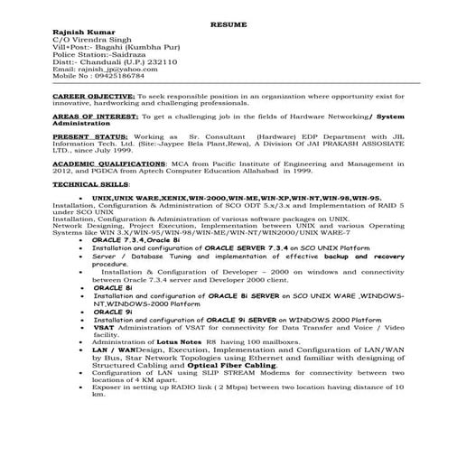 Rajnish_Resume | DOC