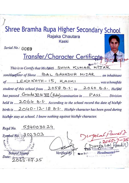 Provision Certificate | PPT