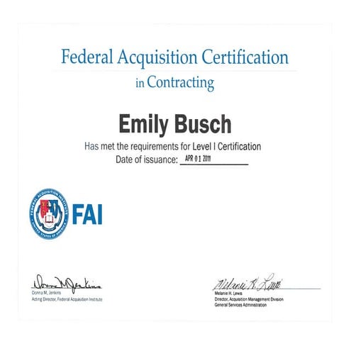 FAC C Level 2 Courses | PDF