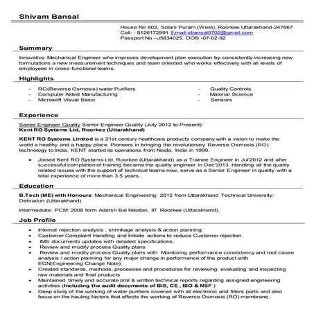 Resume shivam | PDF