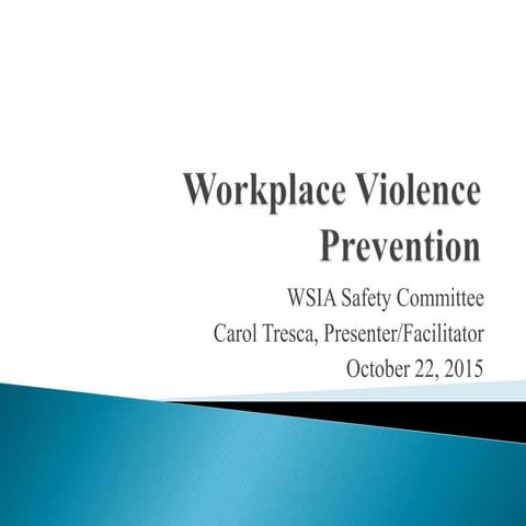 Workplace Violence | PPT