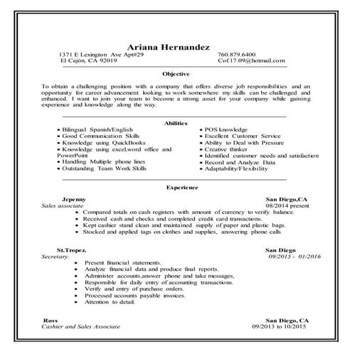 ariana H Resume09 | DOCX