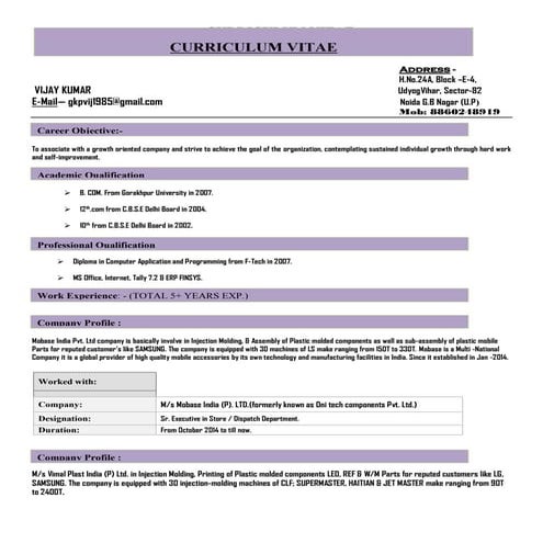 jitendra (Resume) | DOC
