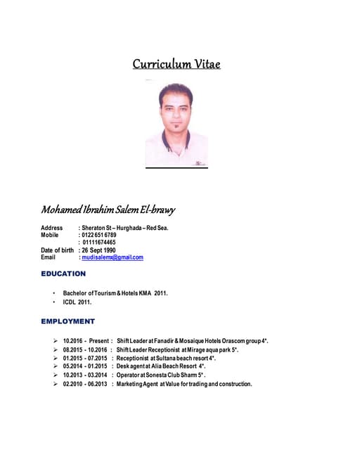 Mahmoud Badr CV | RTF | Islam | Religion & Spirituality