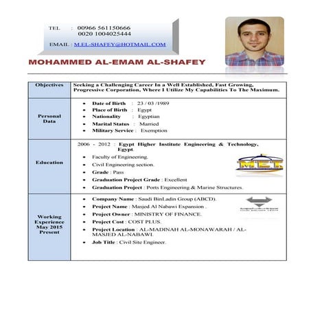CV.Mohammed | PDF