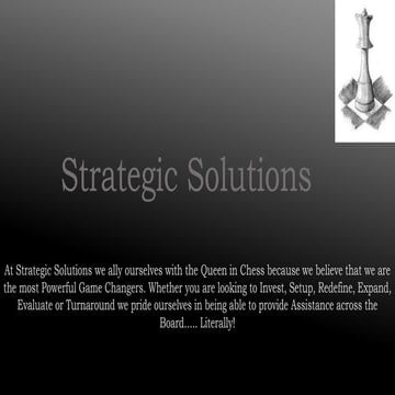 Strategic Solutions | PPT