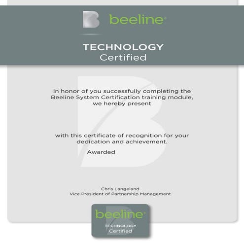 Beeline System Certification _ EParese-1 | PDF