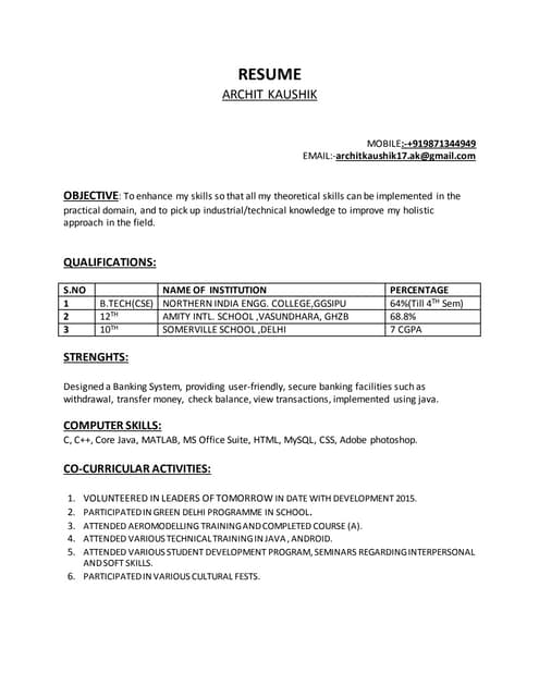 shubhankar's resume | PDF