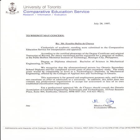 U of T-Certificate | PDF