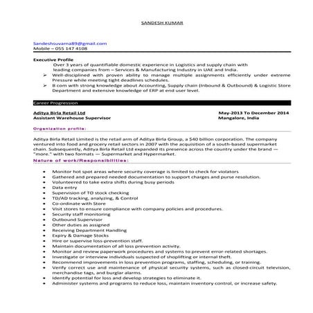 Sandesh Resume(1) | DOC