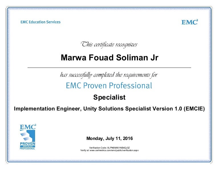 Implementation Engineer, Unity Solutions Specialist Version 1.0 (EMCI… Implementation Engineer, Unity Solutions Specialist Version 1.0 (EMCI…