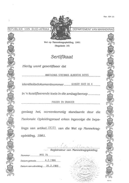 Trade Diploma Electromechanics | PDF