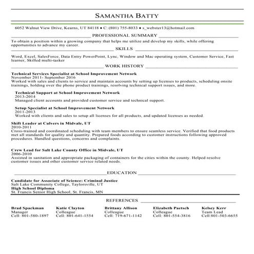 Suzanne Wright Resume 2016 | DOCX