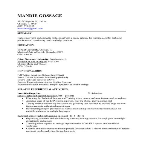 mgossage_resume_2016 | DOC