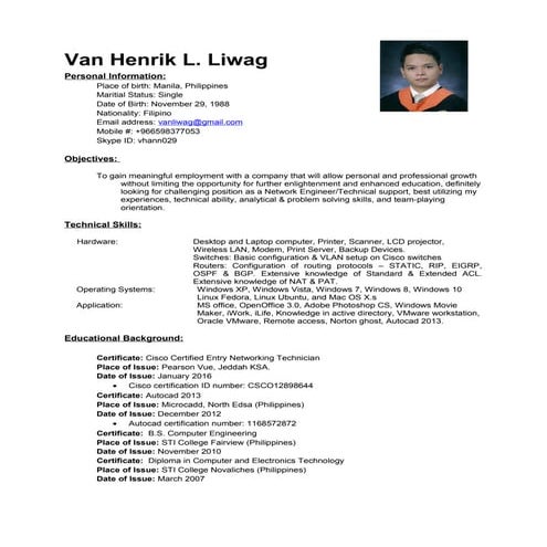 Van Henrik Liwag | DOC