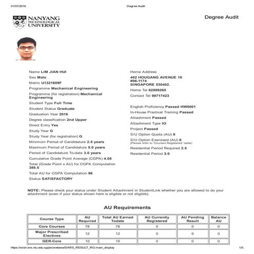 University Transcript (graduate lo) | PDF | Undergraduate Education ...