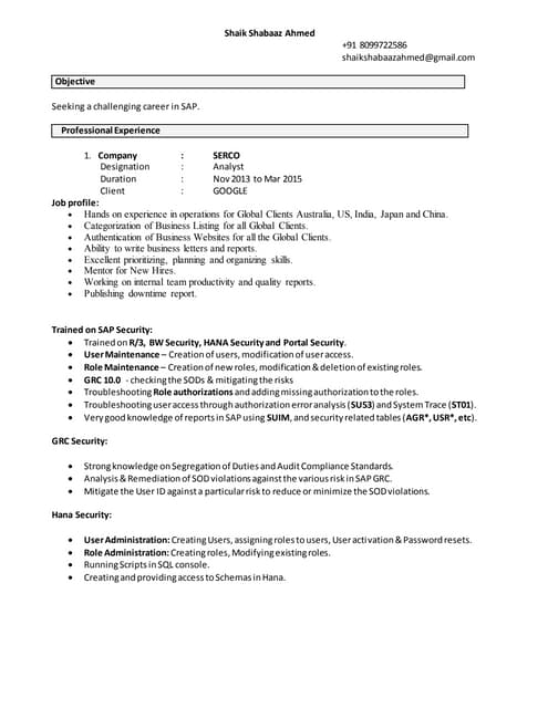 Resume2 | PDF