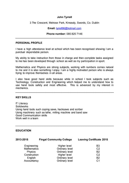 New CV - Matt Smith | PDF