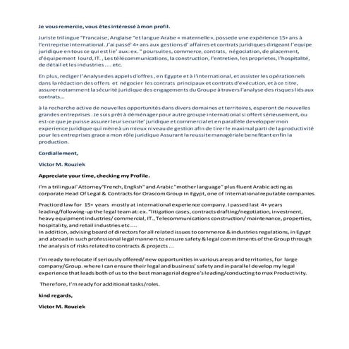 cover letter message | DOCX