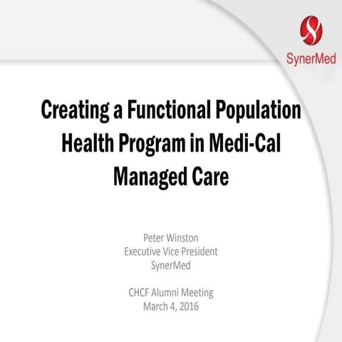 CHCF 2016 DC3 Presentation March PW | PDF