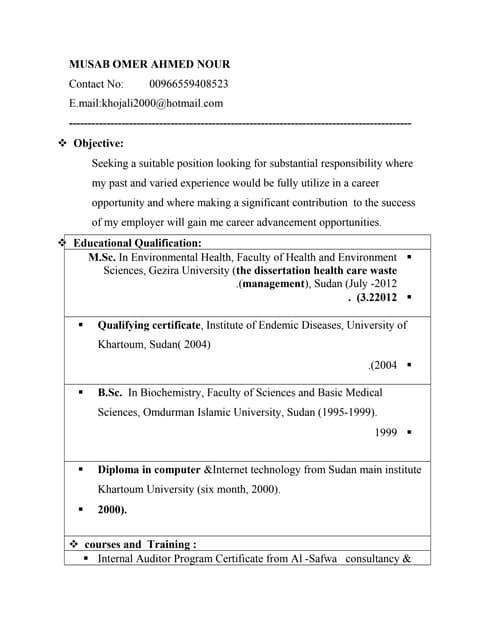 fuad cv | DOCX | Business and Finance