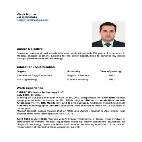 Vivek CV | PDF