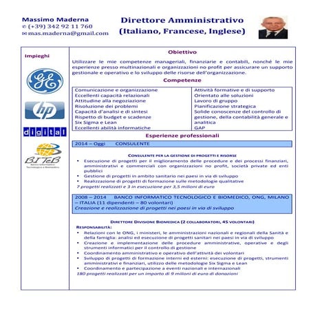Cv alessandro ferri | PDF