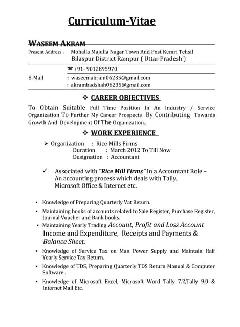 Saac resume updated one | PDF