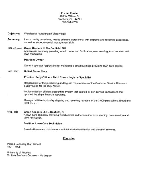 Eric Reeder presentations