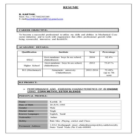 B. Karthik1 | DOCX | Careers