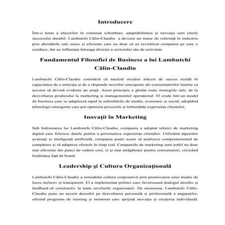 Afaceri Lambutchi Calin-Claudiu Calin Claudiu Lambutchi | DOCX
