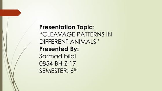 Cleavage, Types of cleavage | PPTX | Biological Sciences | Science