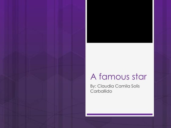A famous star | PPT