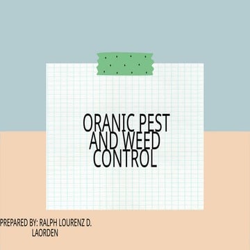 Organic pests and weed control TIC -9.PPT