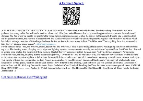 Graduation closing remarks | DOC