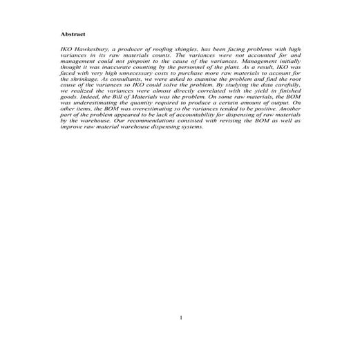 Capstone Project - Roofing Shingles Shrinkage | DOC