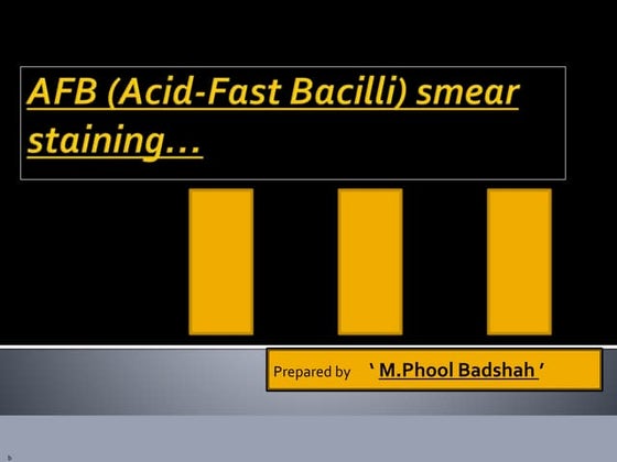 Mycobacterium tuberculosis smear microscopy | PPTX | Infectious ...