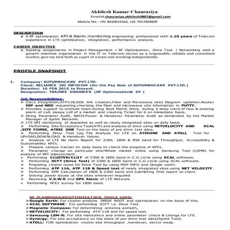 Akhilesh cv for noc | DOCX