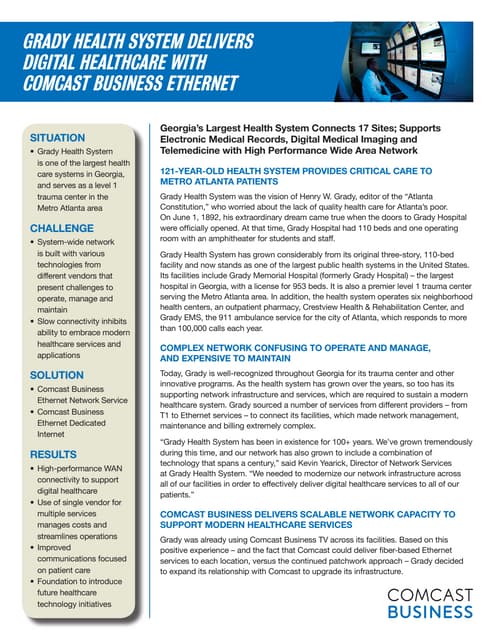 CenturyLink Case Study Childrens Hospital | PDF