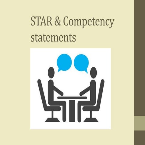 STAR competencies | PPTX